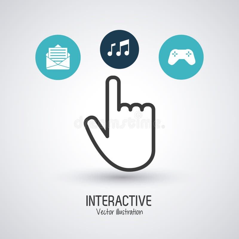 Interactive Technology Design Stock Vector - Illustration of design ...