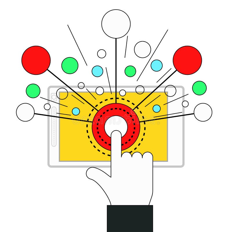 Interactive Technology Design Stock Vector - Illustration of interface ...