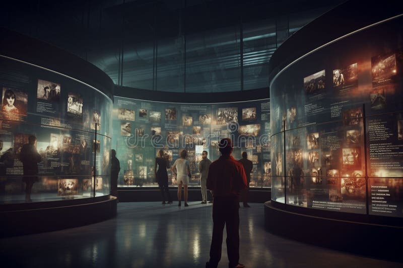 Interactive Technology Displays Highlighting Stock Illustration ...