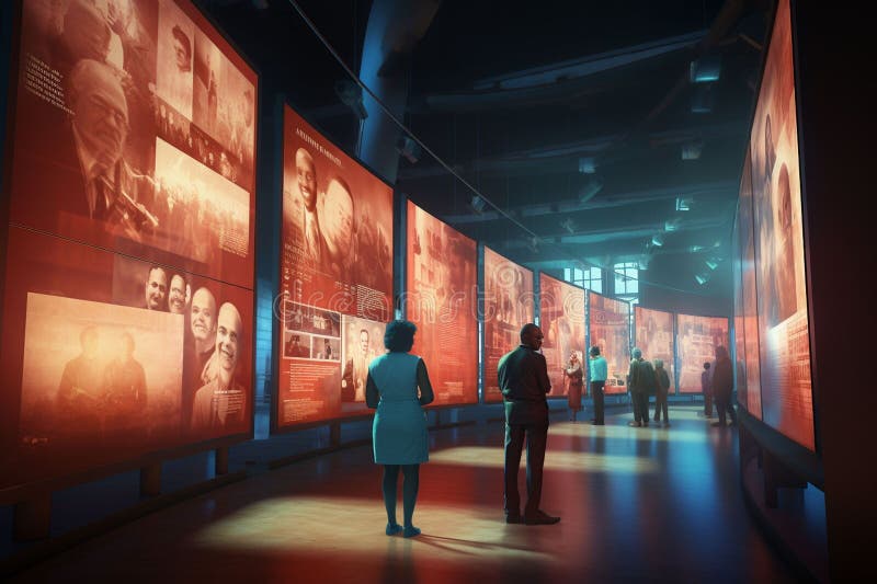 Interactive Technology Displays Highlighting Stock Illustration ...