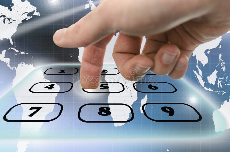 Interactive Telephone Keypad Stock Photo - Image of telecommunication ...