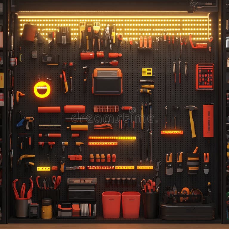 Interactive Tool Storage System with Colorcoded Organization and ...