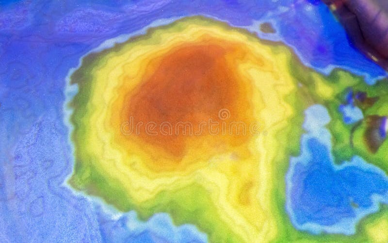 Interactive Topographic Map, Topographical Map Made Out of Sand ...