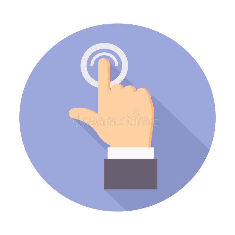 Interactive Touch Gesture Icon for User Interface Design Stock Vector ...