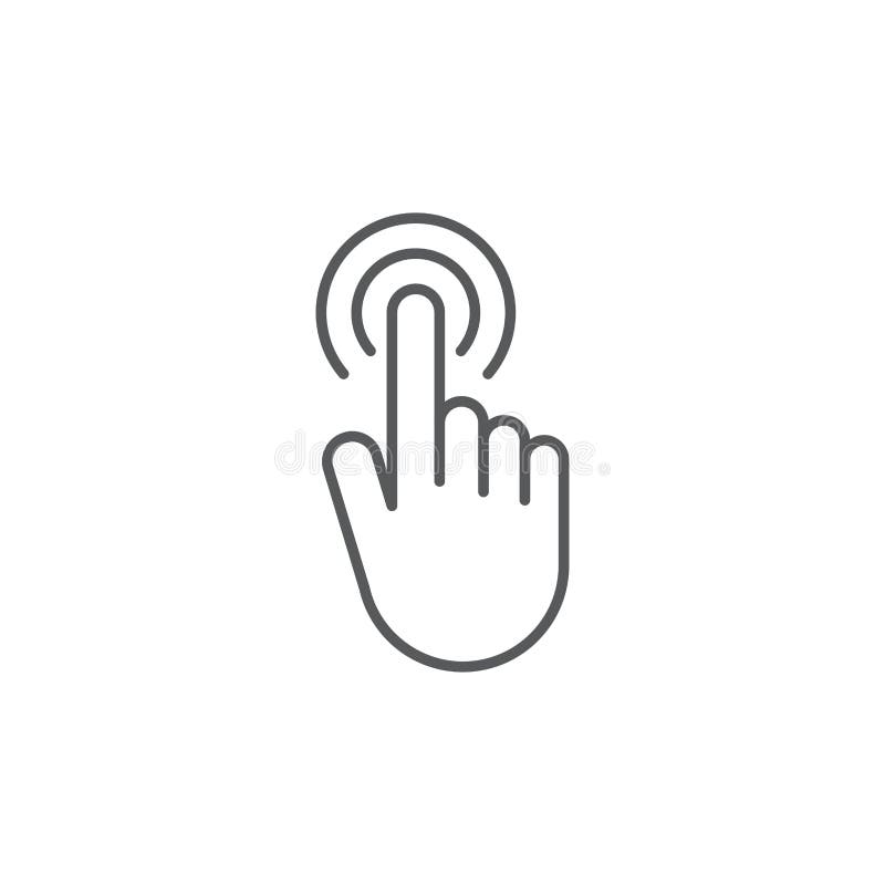 Interactive Touch Screen Interface Icon Vector, Solid Logo Illustration, Pictogram Isolated On ...