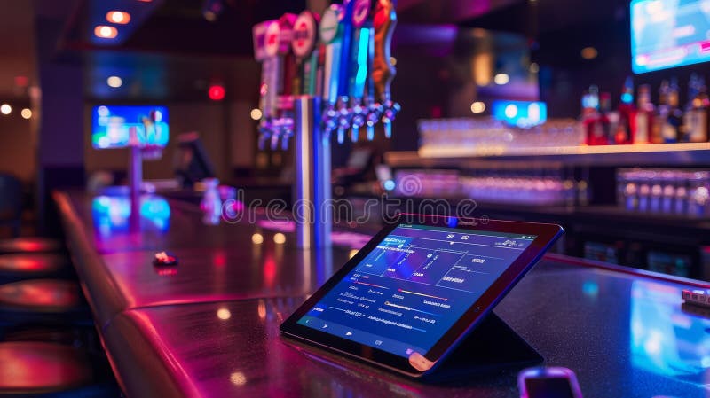 Interactive Touch Screen Tablet Displaying Sporting Events and Tickets ...