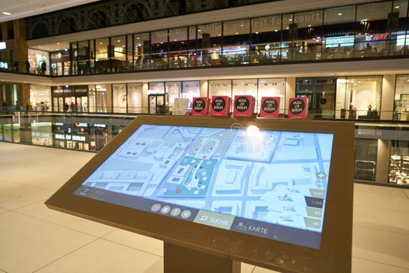 Interactive Touchscreen at Mall of Berlin Editorial Image - Image of ...