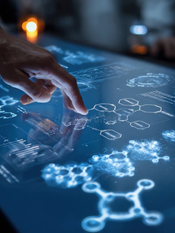 Interactive Touchscreen Science Board Displays Vivid Infographics and Molecular Structures for ...