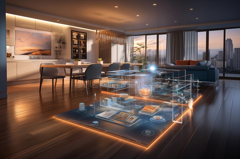 Interactive Virtual Designer of Interior Design Stock Photo - Image of ...