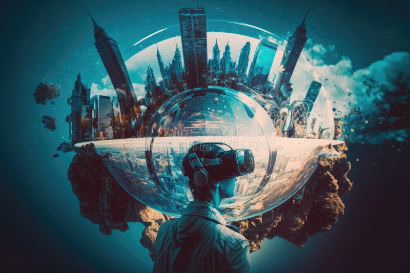 Interactive Virtual Reality World with Futuristic Spin Teleport ...