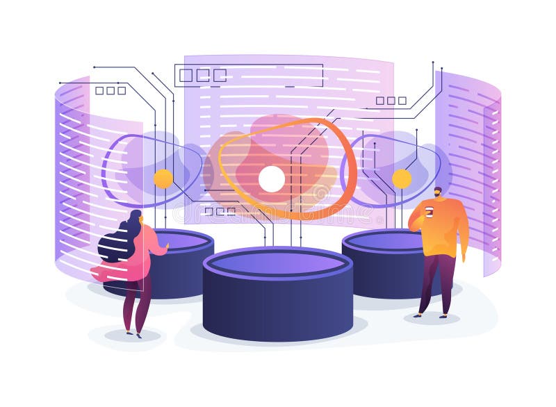 Interactive Virtual Showrooms Abstract Concept Vector Illustration ...