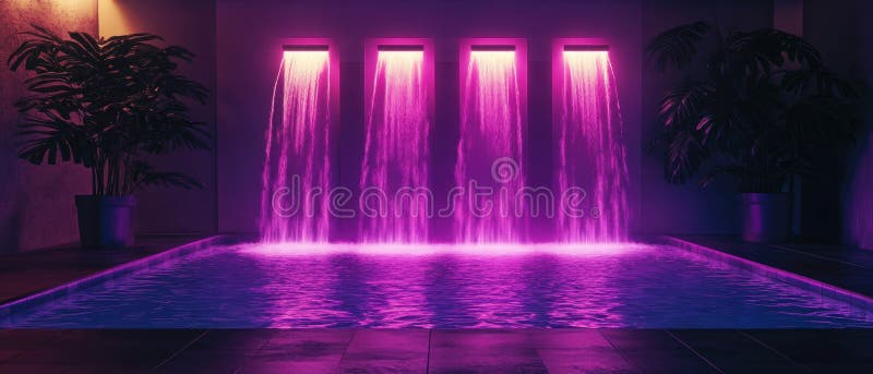 Interactive Water Jets Create a Vibrant Atmosphere in a Tranquil Pool ...