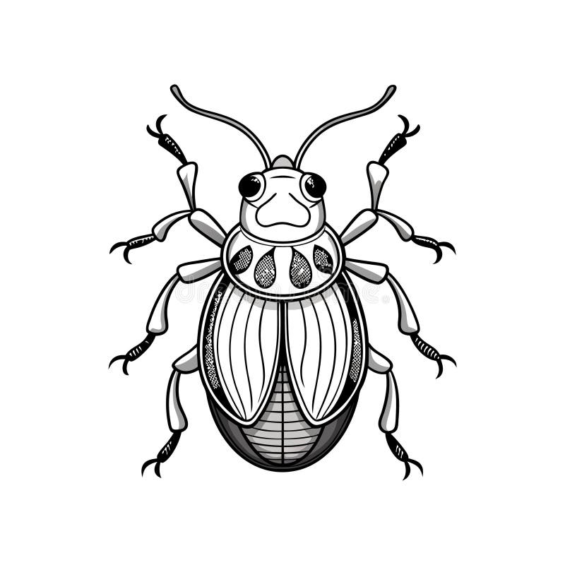 Interactive Weevil Animal Coloring Illustration for Kids Stock Photo ...