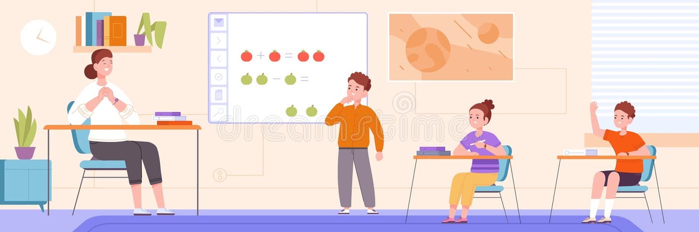 Teacher Interactive White Board Stock Illustrations – 44 Teacher ...