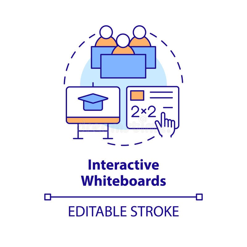 Interactive Whiteboards Stock Illustrations – 97 Interactive ...