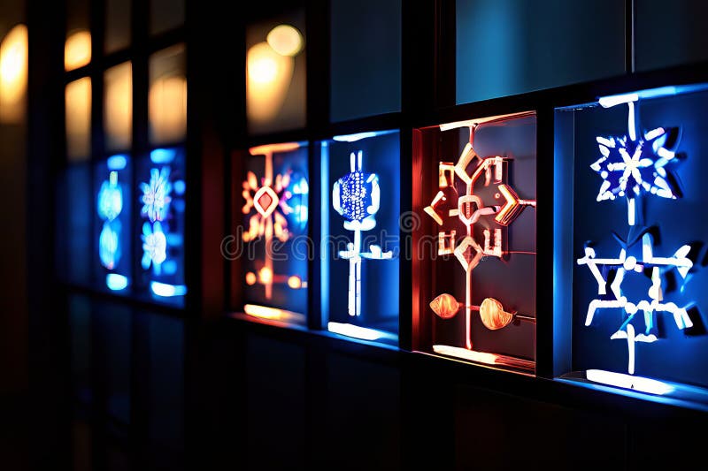 Interactive Window Lights Led Window Lights that Can Be Controll Stock ...