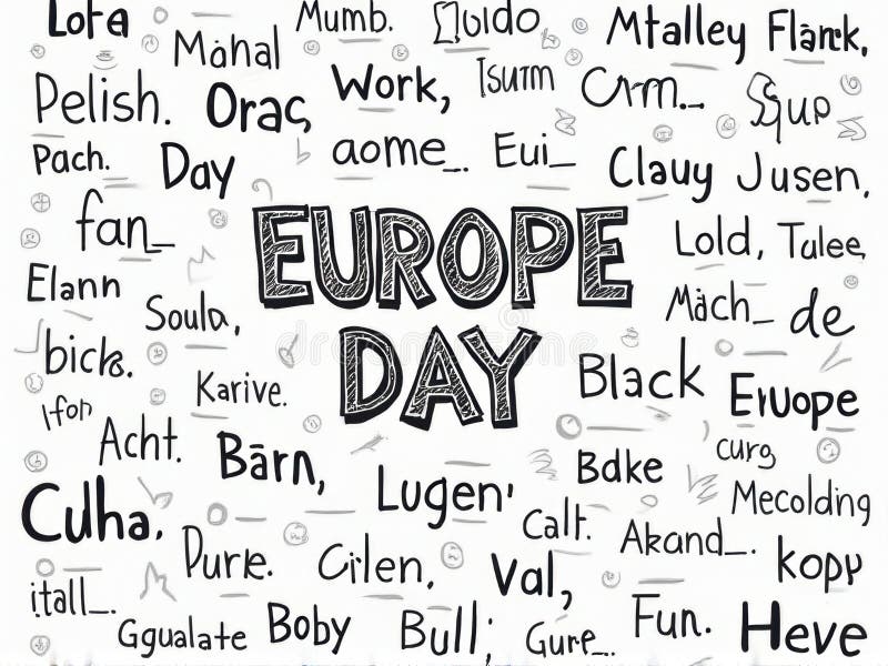 Interactive Worksheet-Style Europe Day Poster for Students, Ai Stock ...