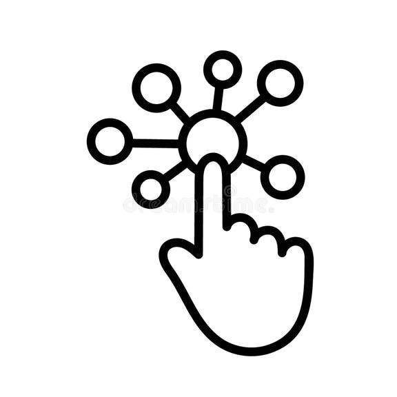Interactivity icon stock vector. Illustration of finger - 330178650