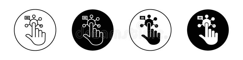 Interactivity icon stock vector. Illustration of experience - 307759113