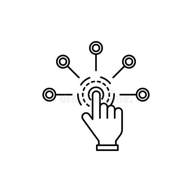 Interactivity icon stock vector. Illustration of simple - 330249531