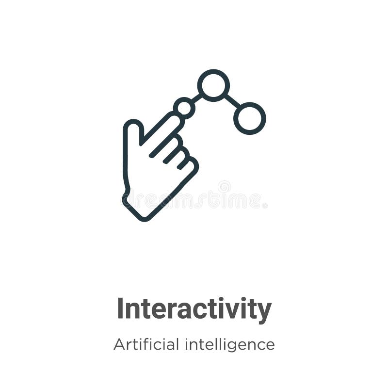 Interactivity Icon in Filled, Thin Line, Outline and Stroke Style ...
