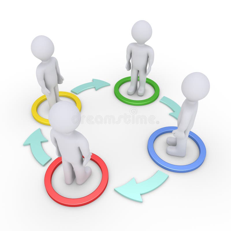 Interaktion Zwischen Leuten Stock Abbildung - Illustration von ...