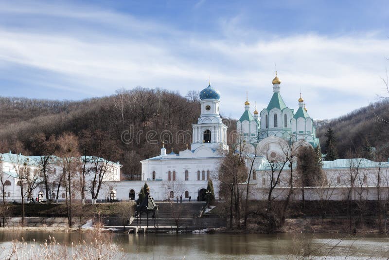 Intercession Church and Cathedral of the Assumption Stock Image - Image ...