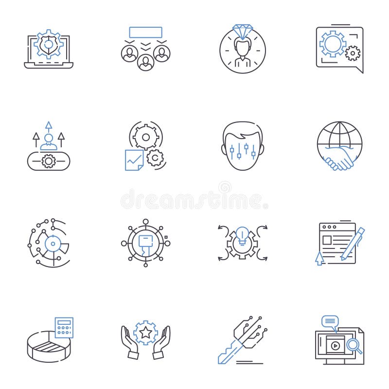 Interchange Line Icons Collection. Transfer, Exchange, Conversion, Swap ...
