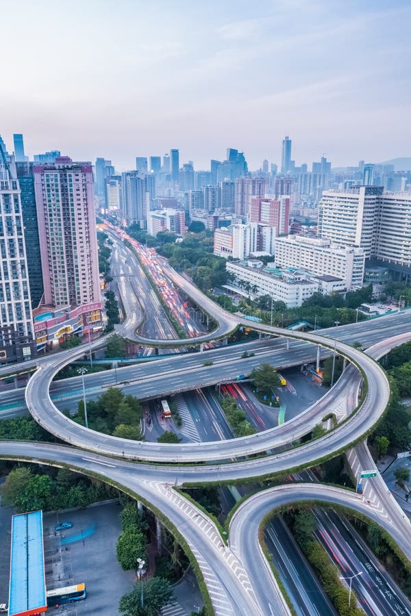 Guangzhou interchange road stock photo. Image of modern - 58425122