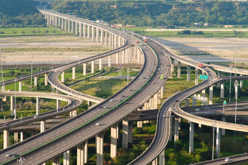 The Interchange System of Highway Stock Image - Image of background ...
