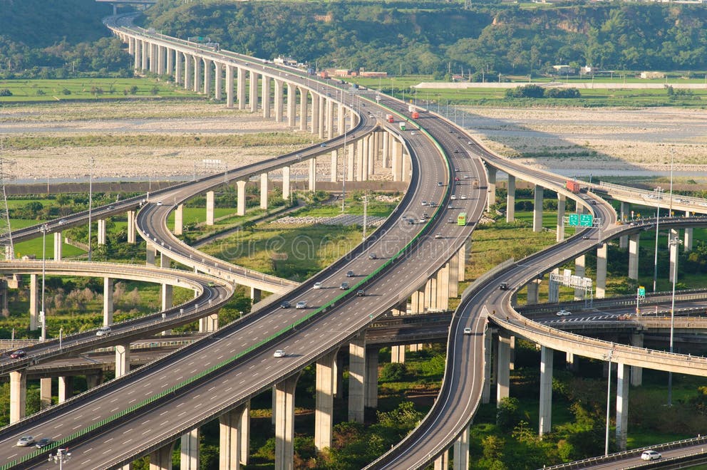 The Interchange System of Highway Stock Image - Image of background ...