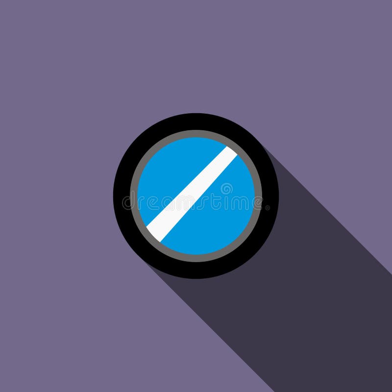 Interchangeable Camera Lens Icon, Flat Style Stock Vector ...