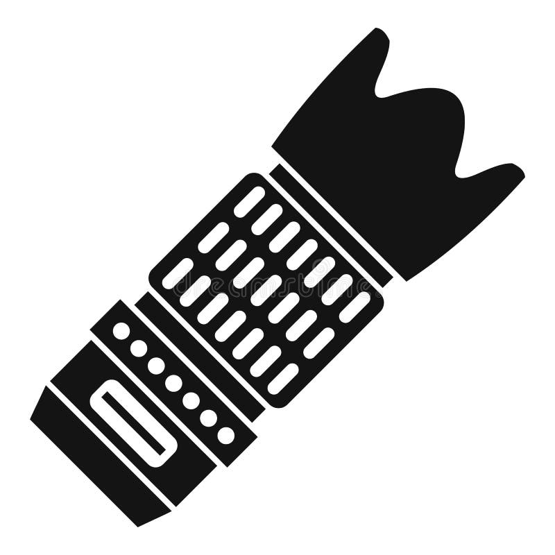 Interchangeable Lens for Camera Icon, Simple Style Stock Illustration ...