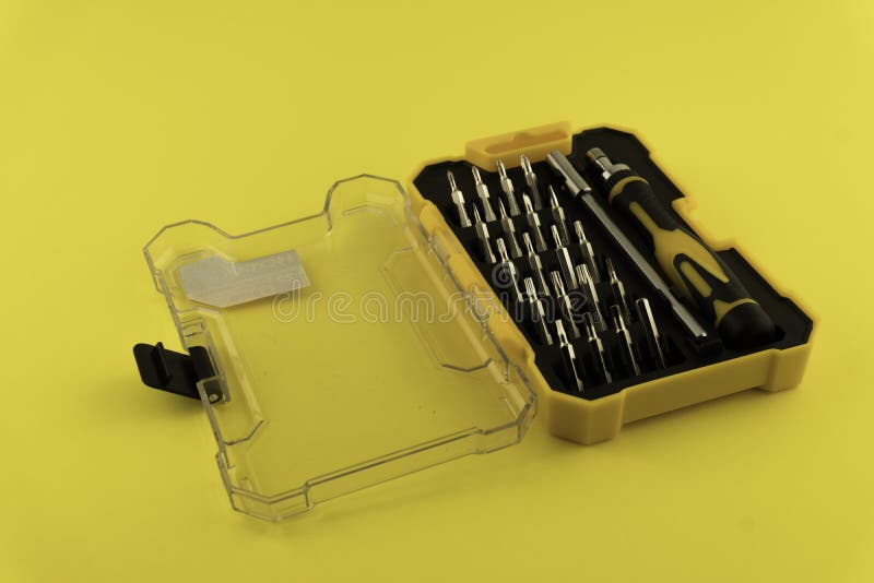 Interchangeable Screwdriver Set with Different Types of Metal Steel ...