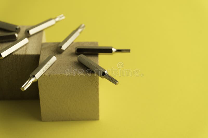 Interchangeable Screwdriver Set with Different Types of Metal Steel ...