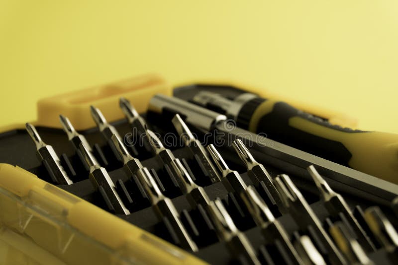 Interchangeable Screwdriver Set with Different Types of Metal Steel ...