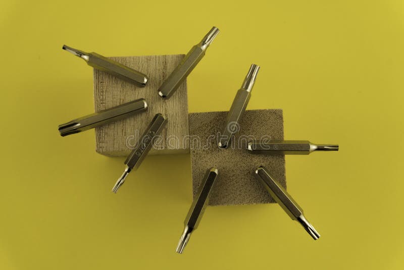 Interchangeable Screwdriver Set with Different Types of Metal Steel ...