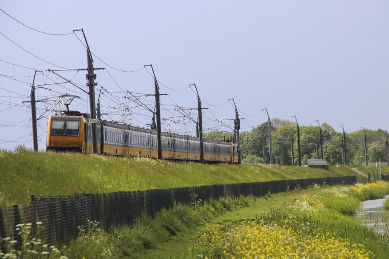 Intercity Direct Train between Amsterdam and Rotterdam on Track ...