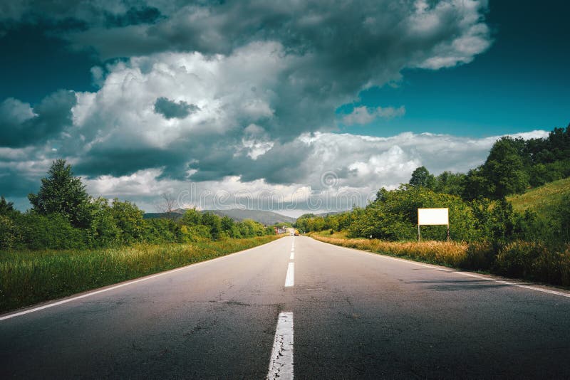 On the Intercity Road on a Spring Day Stock Photo - Image of spring ...