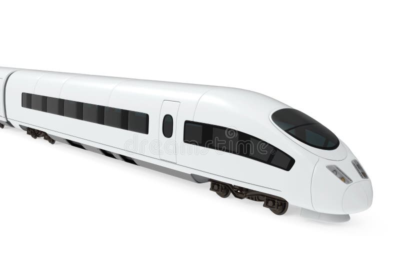 Intercity Train Isolated stock illustration. Illustration of render ...