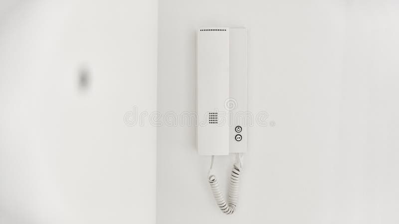 Intercom with Bell on the Front Door Stock Photo - Image of bright ...