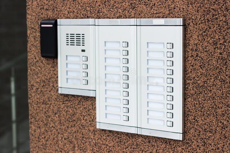 Intercom Building and Security Keypad Stock Photo - Image of button ...