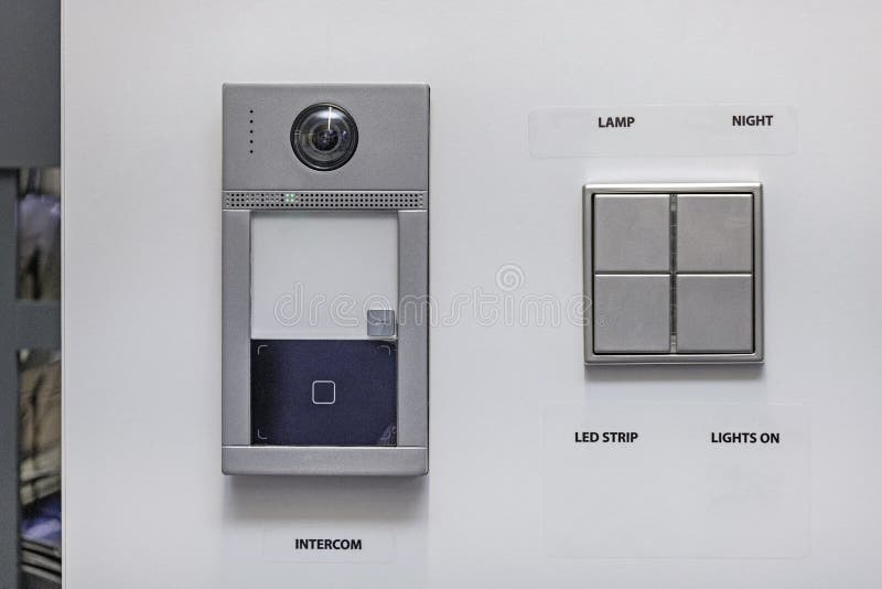 Intercom Cctv Home Security Stock Image - Image of device, switch ...