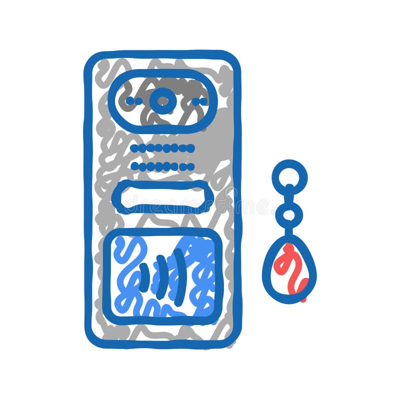 Intercom Contactless Icon Doodle Illustration Stock Photos - Free ...