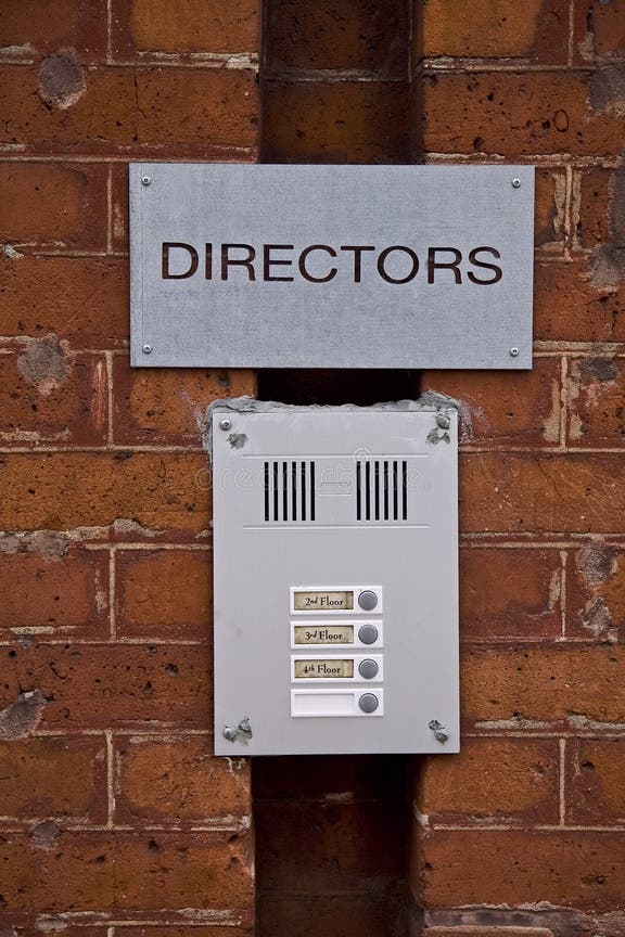 Intercom Directors Bell Ring Stock Image - Image of floor, enter: 7341703