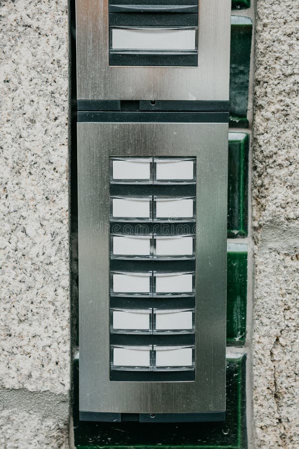 The Intercom at the Entrance To the Residential Building. Stock Photo ...