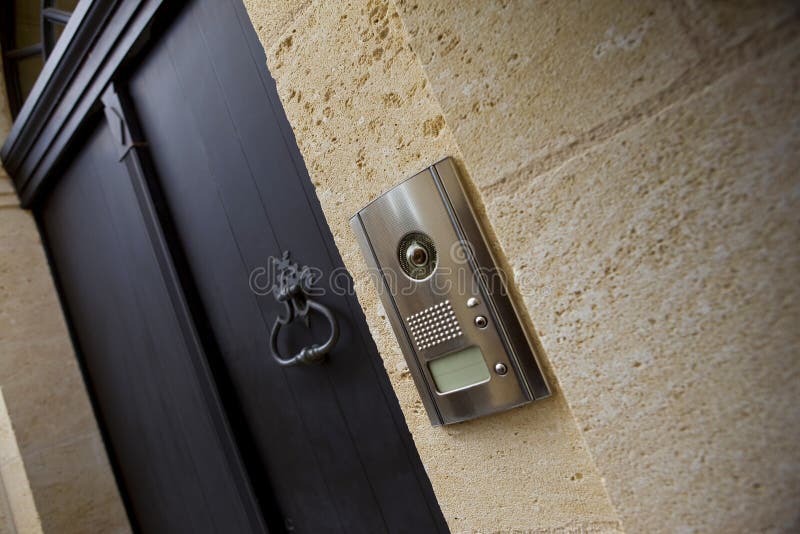 Intercom stock image. Image of house, aquitaine, prestigious - 40875037