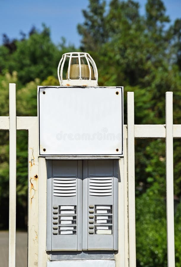 Intercom stock photo. Image of lamp, focus, signal, phone - 58217108