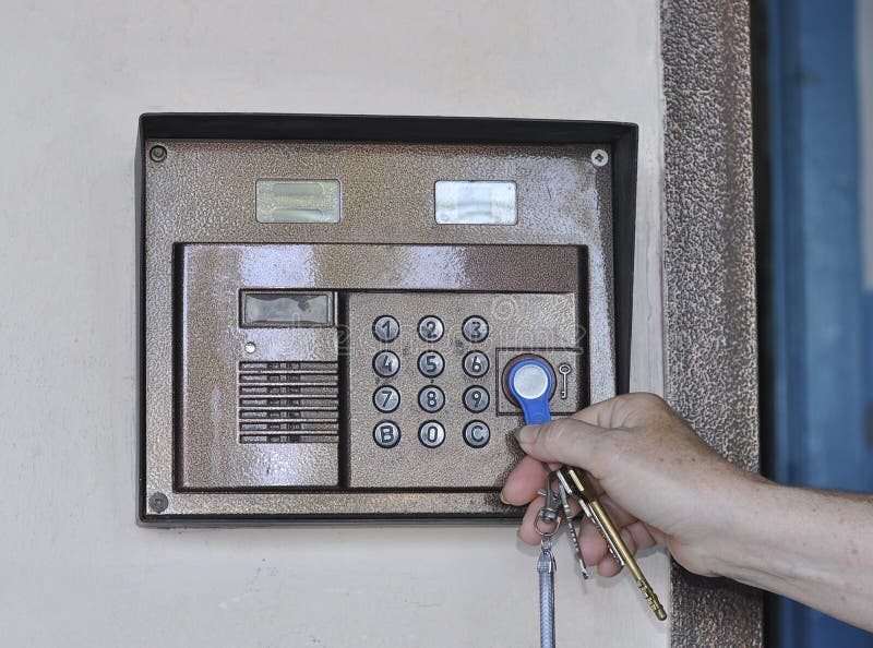 Intercom stock photo. Image of finger, safety, doorbell - 43656484