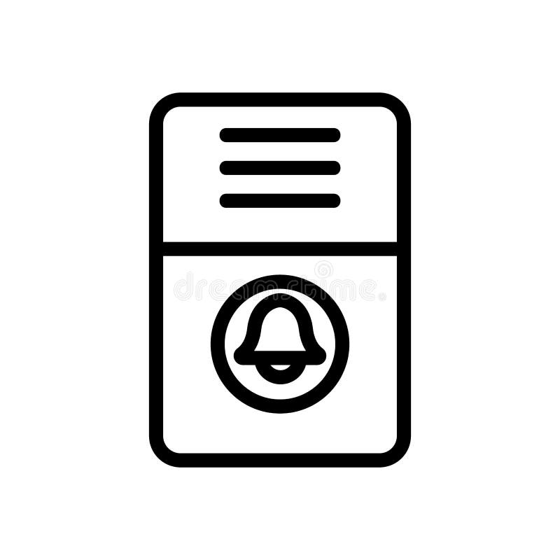Intercom Home System Icon Vector Outline Illustration Stock Vector ...